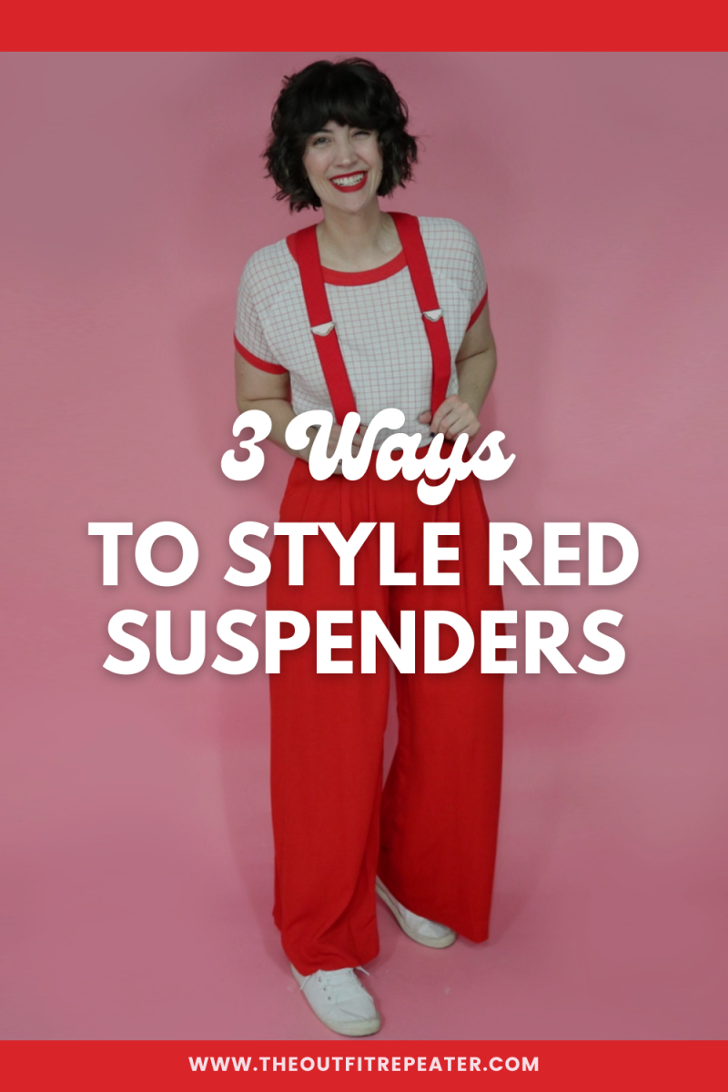 3 Stylish Ways To Wear Red Suspenders - The Outfit Repeater