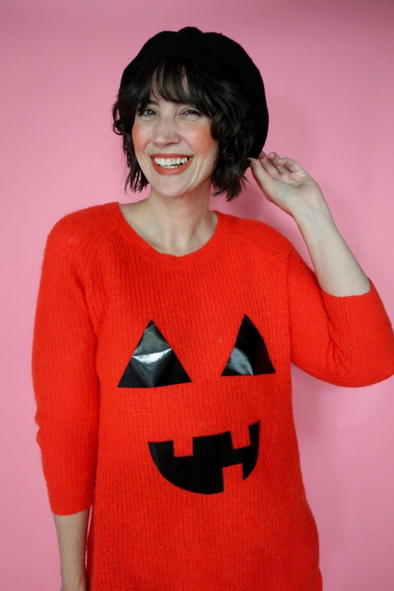 A DIY Jack-o'-Lantern Halloween Costume - The Outfit Repeater
