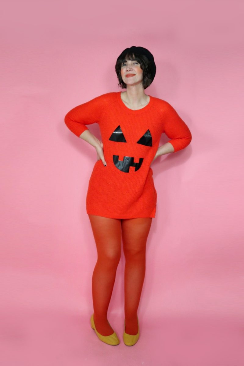 A DIY Jack-o'-Lantern Halloween Costume - The Outfit Repeater