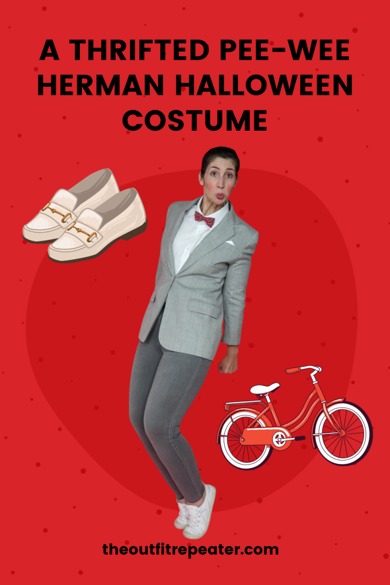 My Thrifted Pee-wee Herman Halloween Costume - The Outfit Repeater