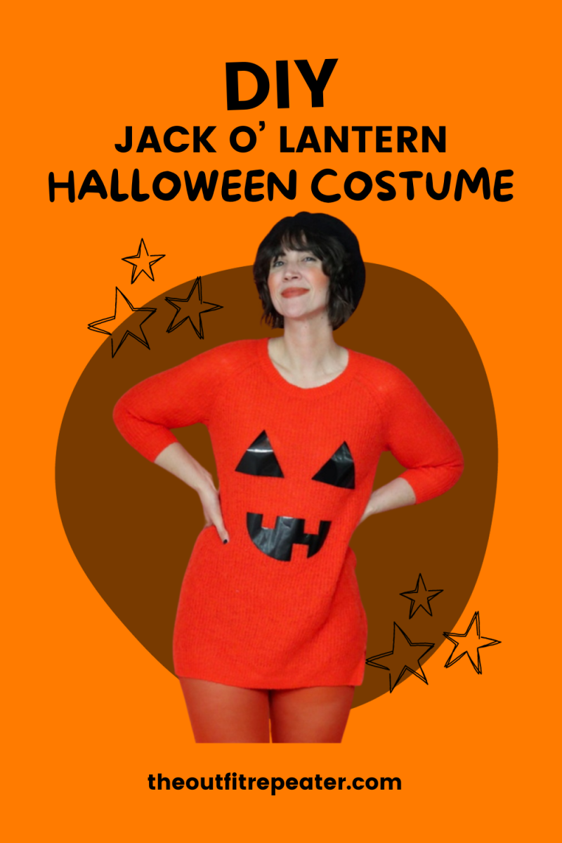 A DIY Jack-o'-Lantern Halloween Costume - The Outfit Repeater